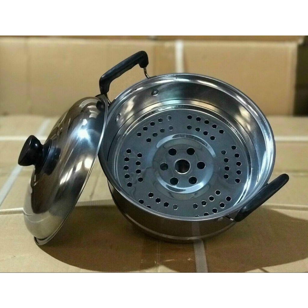 Bộ nồi inox kèm nắp, kích thước 26-28cm Xplus | Shopee Việt Nam