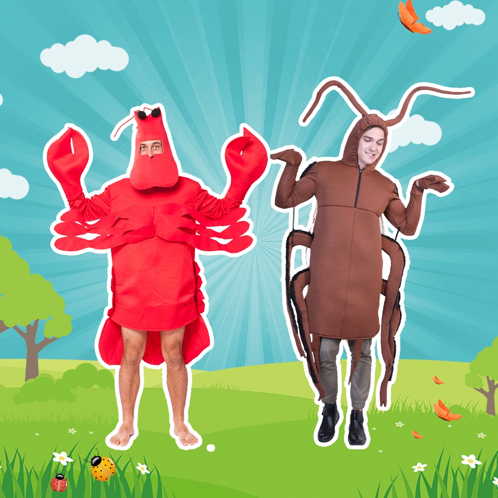 ★Tiệc điên★Halloween Vui Nhộn Giả Cosplay Cosplay Crayfish Gián Côn ...
