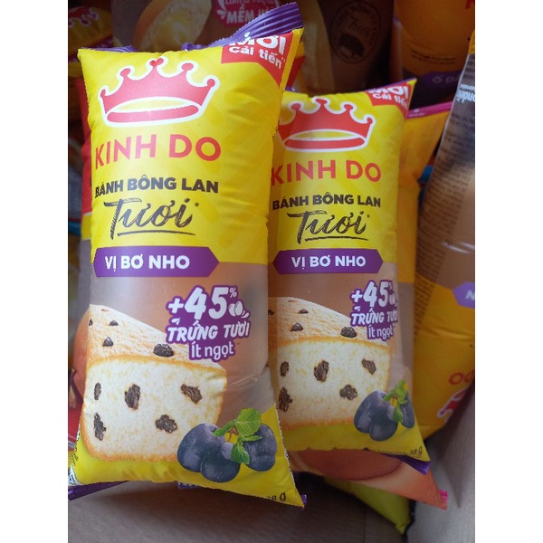 Bánh Bông Lan Bơ Nho Kinh Đô ( Lốc 10 bánh) | Shopee Việt Nam