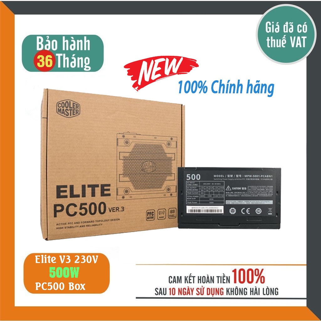 Nguồn máy tính Cooler Master Elite V3 230V PC400/PC500/PC600/PC700 ...