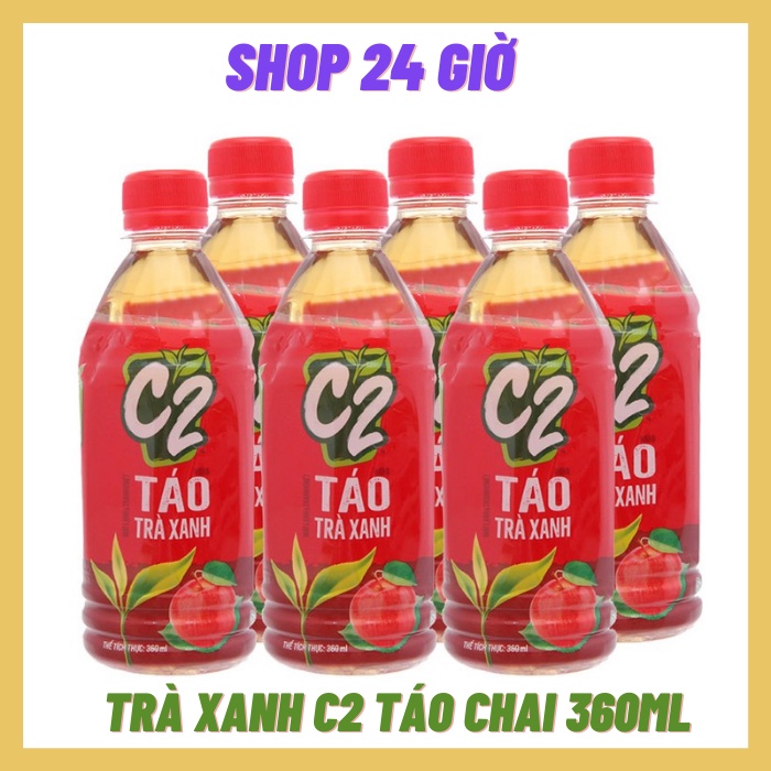 Trà Xanh C2 Táo 1 Lốc 6 Chai | Shopee Việt Nam
