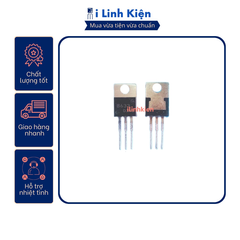 B633 2SB633 PNP Transitor 6A 85V TO-220 chính hãng Sanyo | Shopee Việt Nam