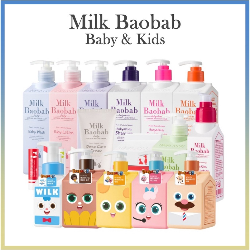 [Milk Baobab] Sữa tắm tạo bọt dưỡng ẩm làm sạch sâu chăm sóc da em bé ...