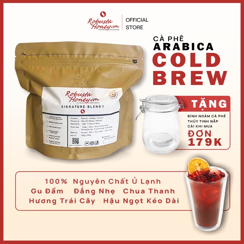 Cà Phê ARABICA COLD BREW Hộp 10 Gói túi lọc pha Cold Brew | Shopee Việt Nam