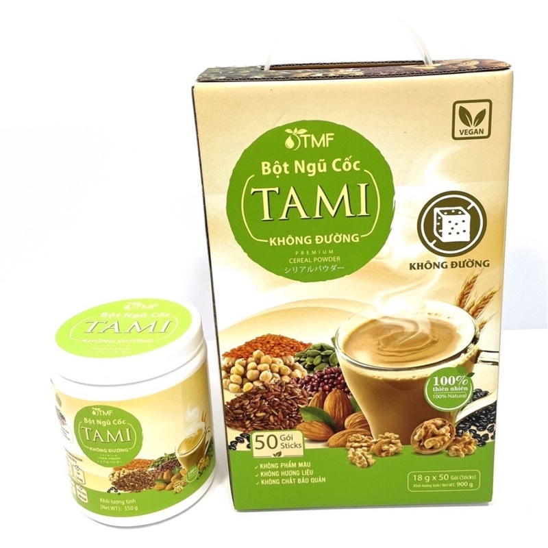 Bột ngũ cốc TAMI không đường - [Công ty Tâm Minh] [Natural Food Ohsawa ...