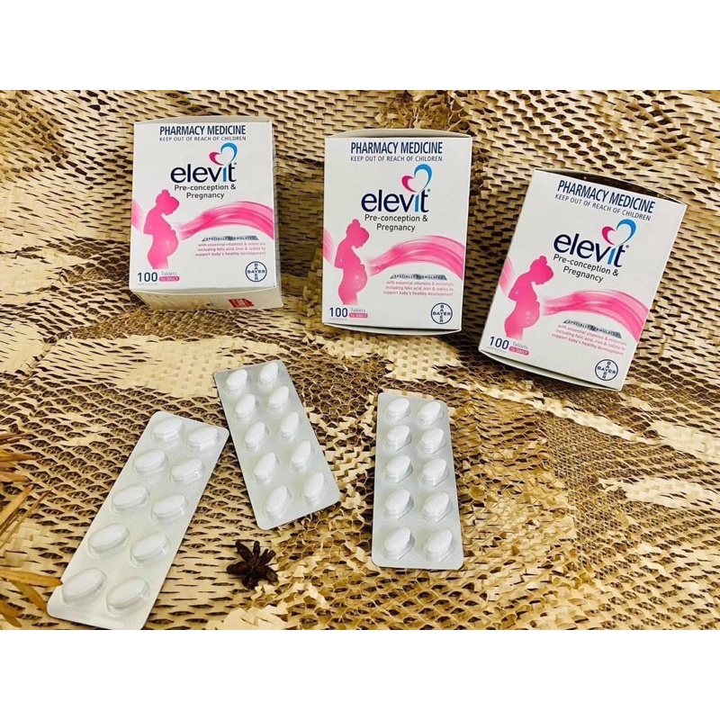 ELEVIT VITAMIN Tổng Hợp 100 Viên Dành Cho Trước Và Thai Kì _Úc | Shopee ...