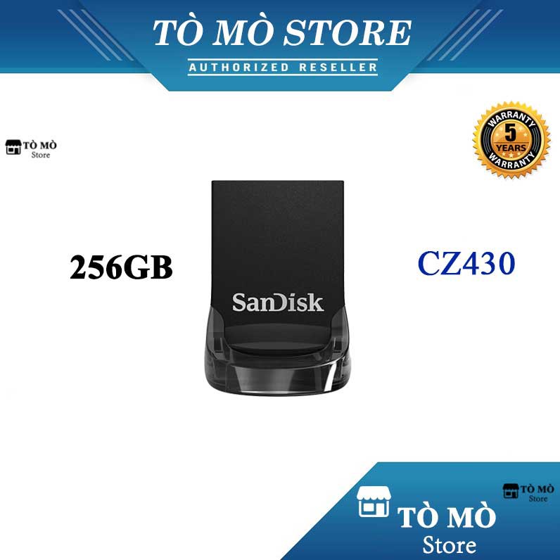 USB 3.2 Gen 1 SanDisk Ultra Fit CZ430 256GB 400MB/s - Bảo hành 5 năm ...