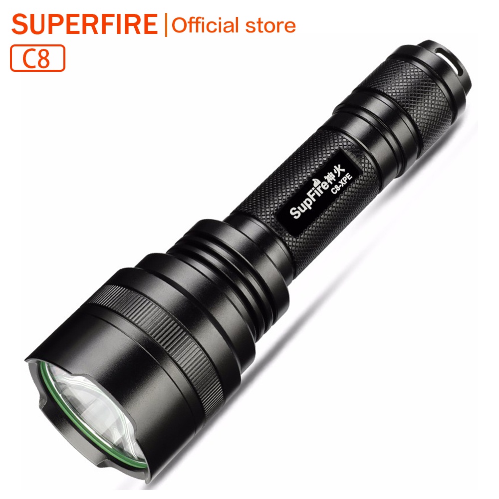 Đèn Pin LED Supfire C8 7W Cầm Tay Chống Thấm Nước Nhỏ Gọn Tiện Dụng Cho ...