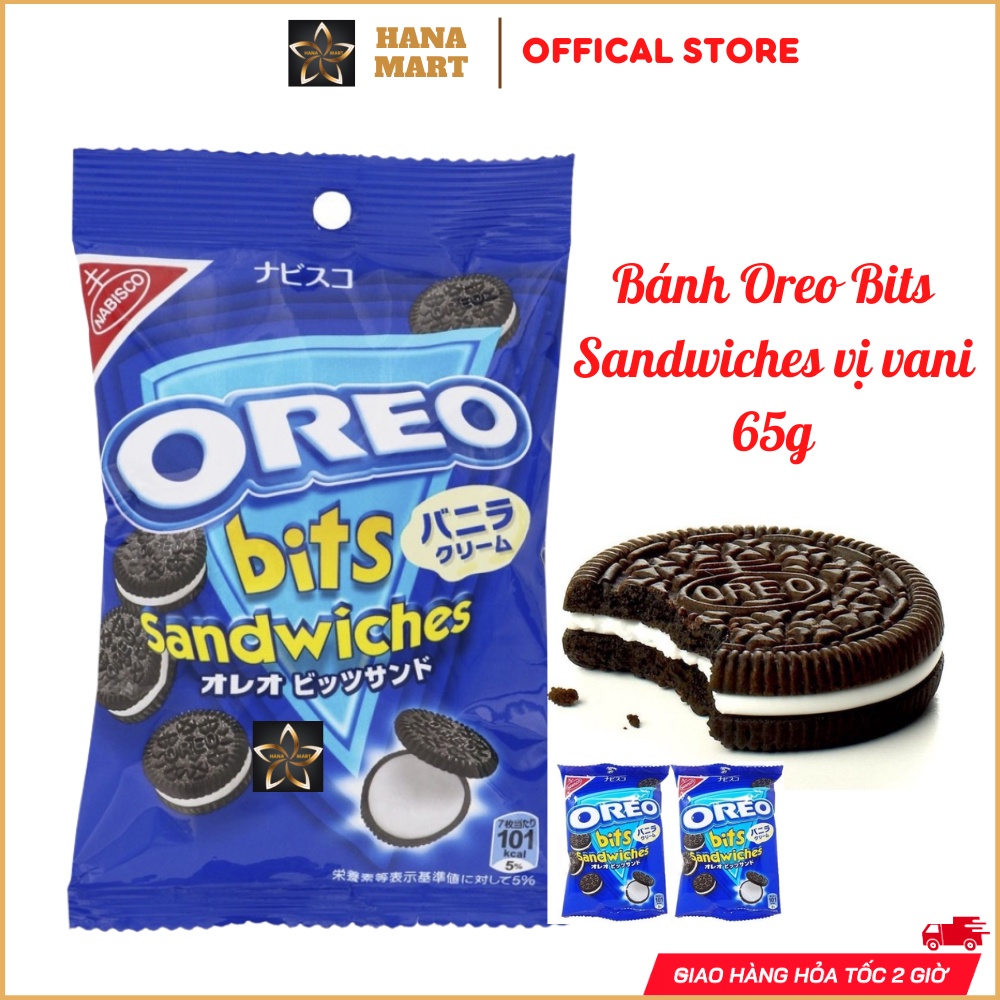 Bánh Oreo Bits Sandwiches vị vani 65g nội địa Nhật Bản | Shopee Việt Nam