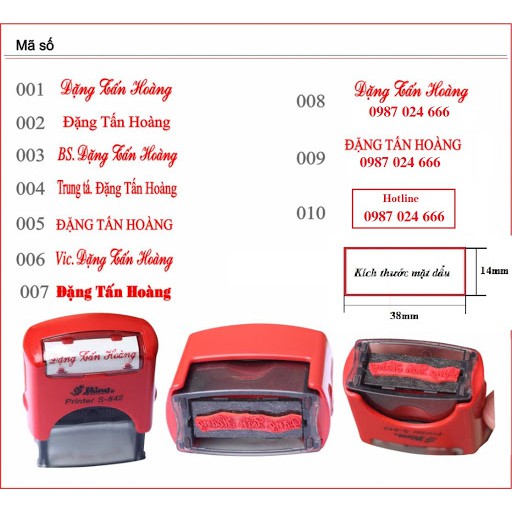 Khắc Con Dấu Tên Rõ Đẹp, Mộc Tên, Dấu Vuông 1-2 Dòng Theo Yêu Cầu ...