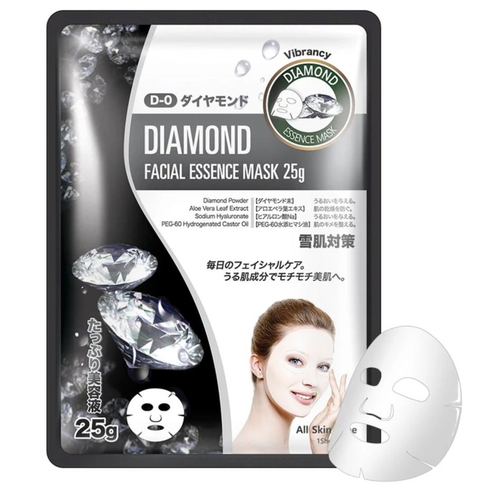 Nội Địa Nhật- Mặt Nạ Kim Cương Diamond Facial Essence Mask Giúp da căng ...