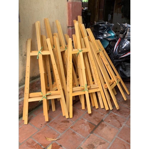 Giá vẽ tranh mini gỗ thông tự nhiên, kệ trưng bầy trong hội nghị, nhà ...