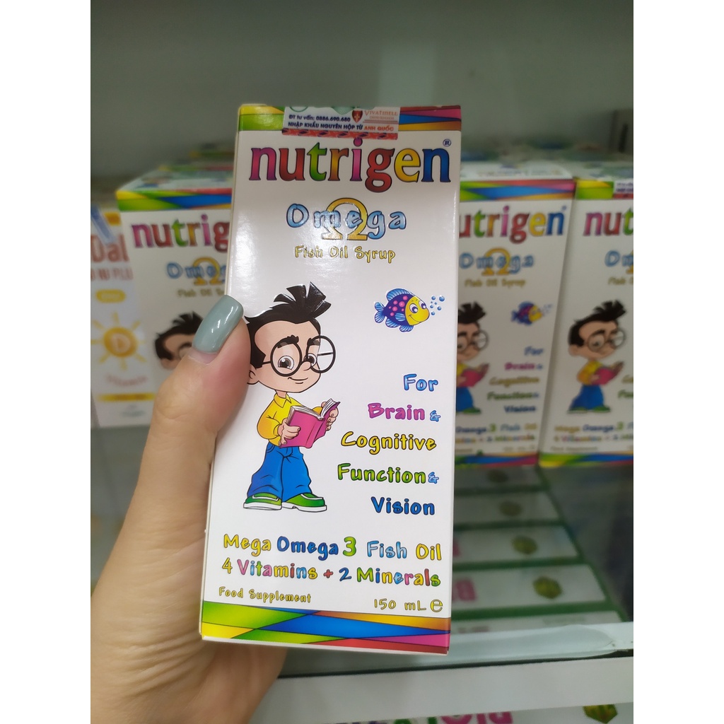NUTRIGEN OMEGA Fish Oil Syrups " Anh Quốc" Bổ sung Omega 3,6, DHA, EPA ...