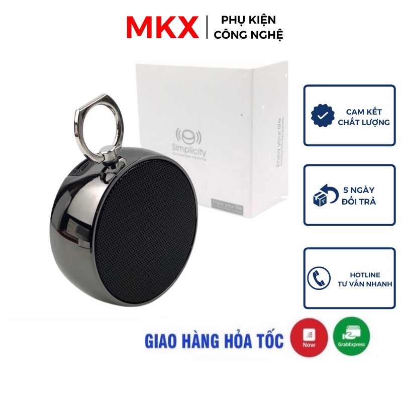 Loa Bluetooth Mini Bs02 Có Móc Treo Tiện Lợi Và Khe Cắm Thẻ Nhớ, Cổng 3 ...