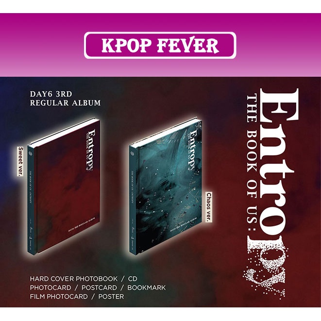 DAY6 - The BOOK OF US : ENTROPY ALBUM CD PHOTOBOOK PHOTOCARD SEALED ...