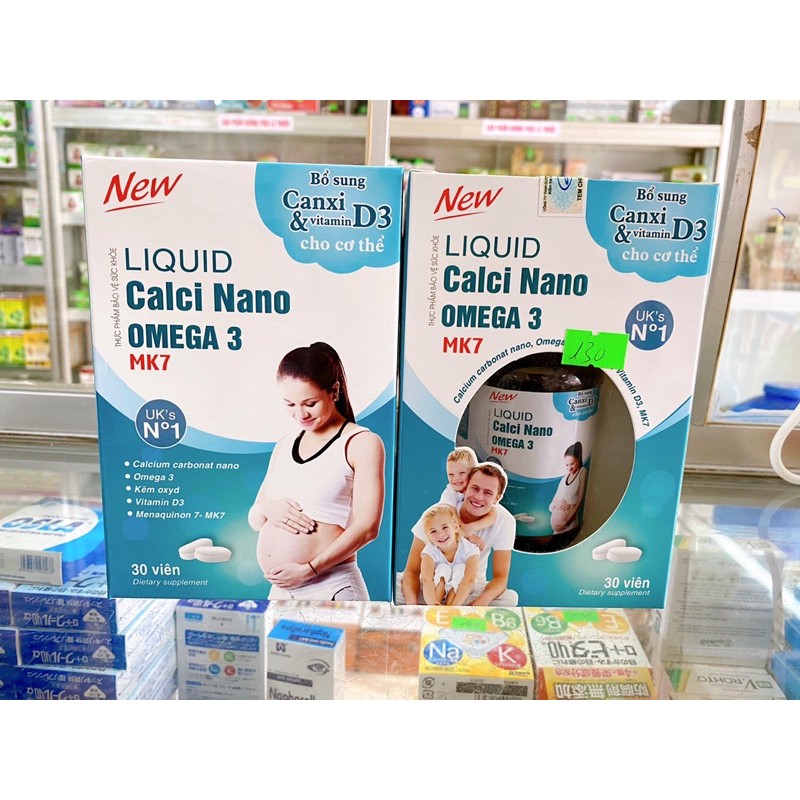 Liquid Calci Nano Omega 3 Bổ sung Canxi và vitamin D3 cho cơ thể | Shopee Việt Nam