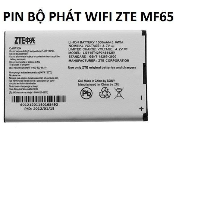 PIN ZTE THAY THẾ CHO CỤC PHÁT WIFI ZTE MF60, MF61, MF62, MF63, MF65 ...