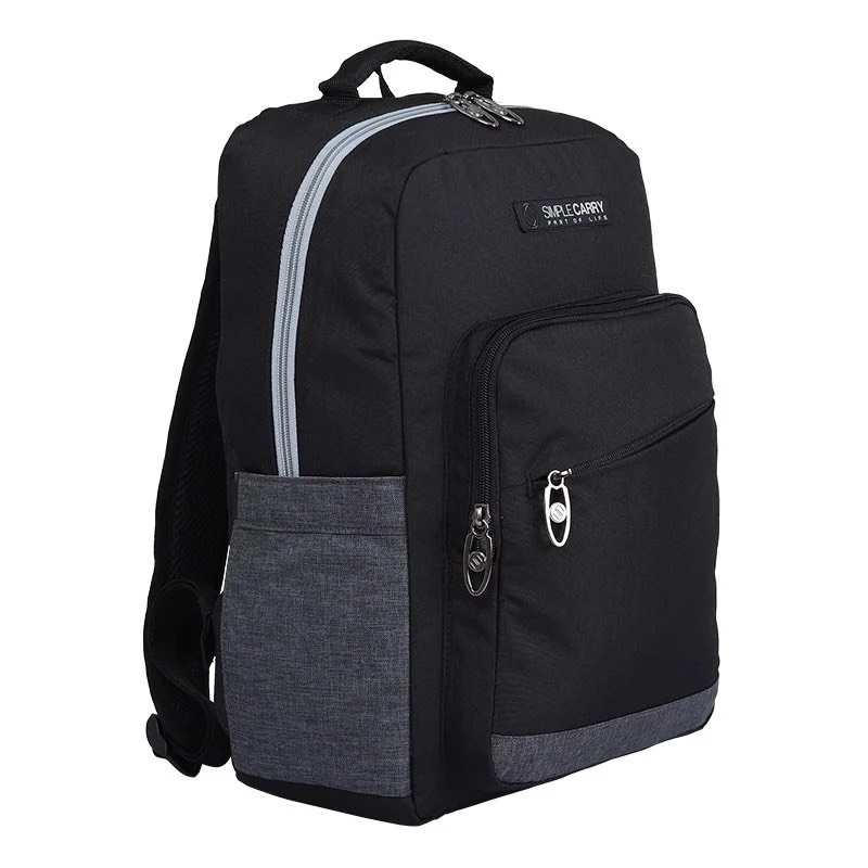 Balo Thời Trang Simplecarry Issac 3 Màu Đen Ghép Xám | Shopee Việt Nam