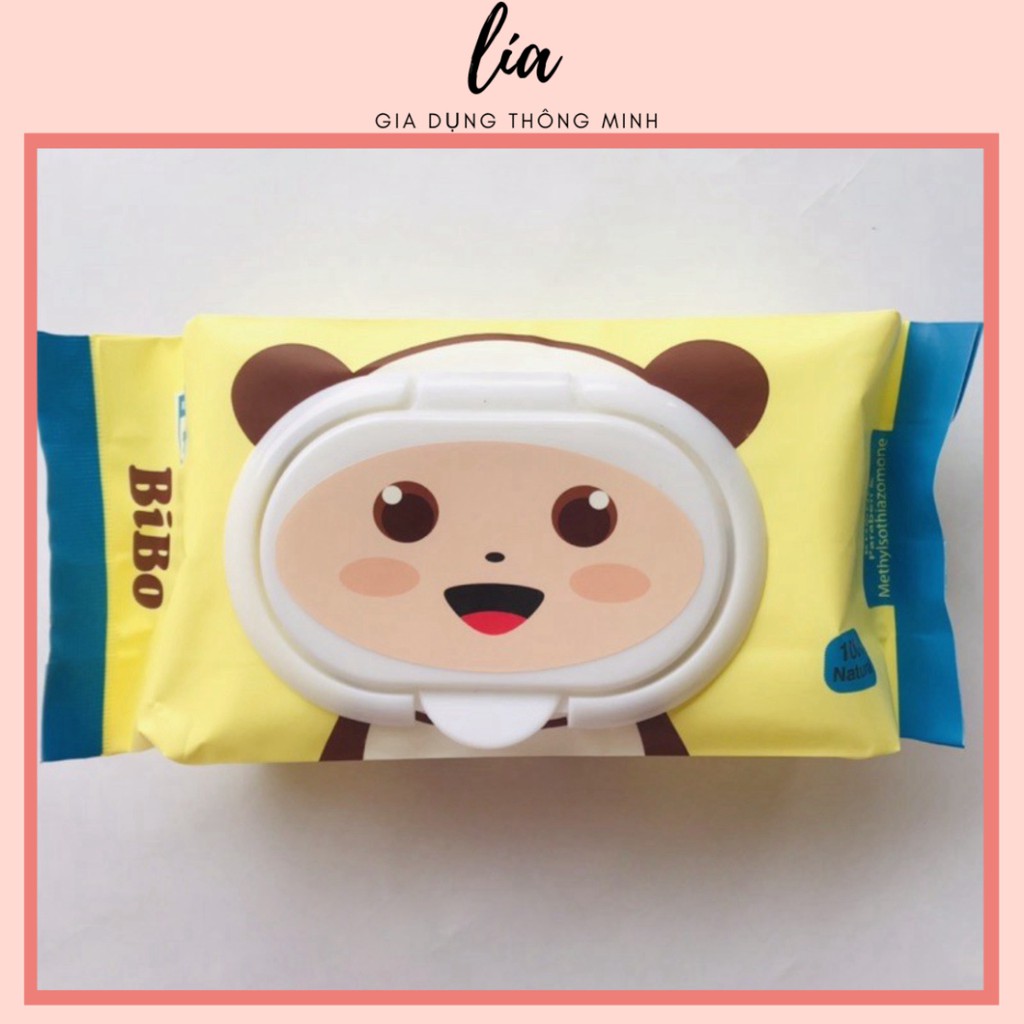 Giấy ướt không mùi Bibo baby (1 bịch 100 tờ rút) | Shopee Việt Nam