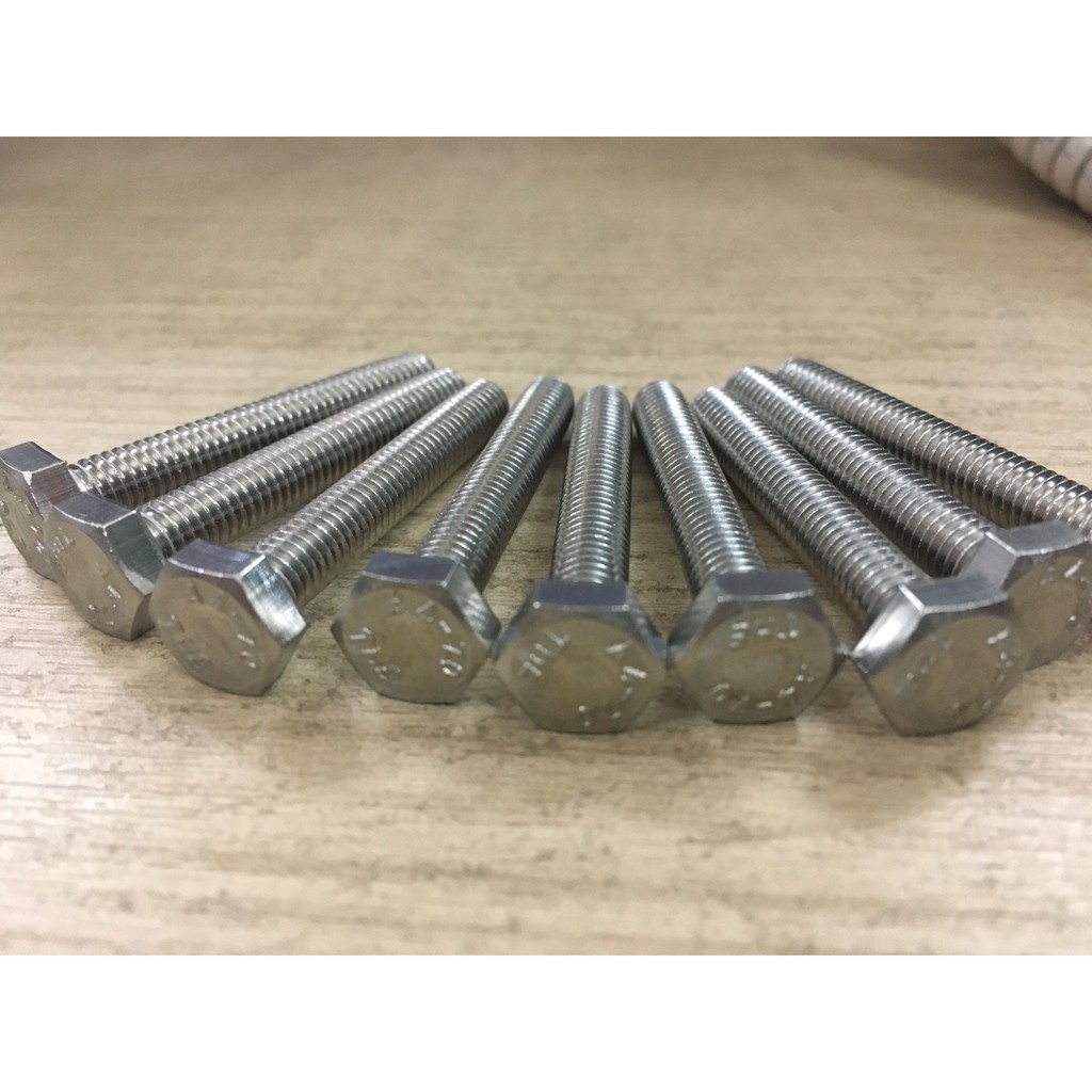 bulong inox 304 hệ inch 3/8 bịch 10c chưa kèm tán | Shopee Việt Nam