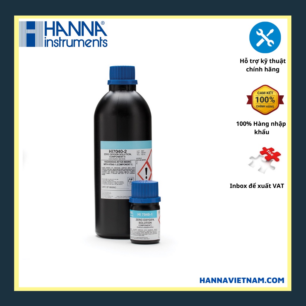 Dung dịch hiệu chuẩn oxy zero, 500mL HI7040L Hanna Instruments | Shopee ...