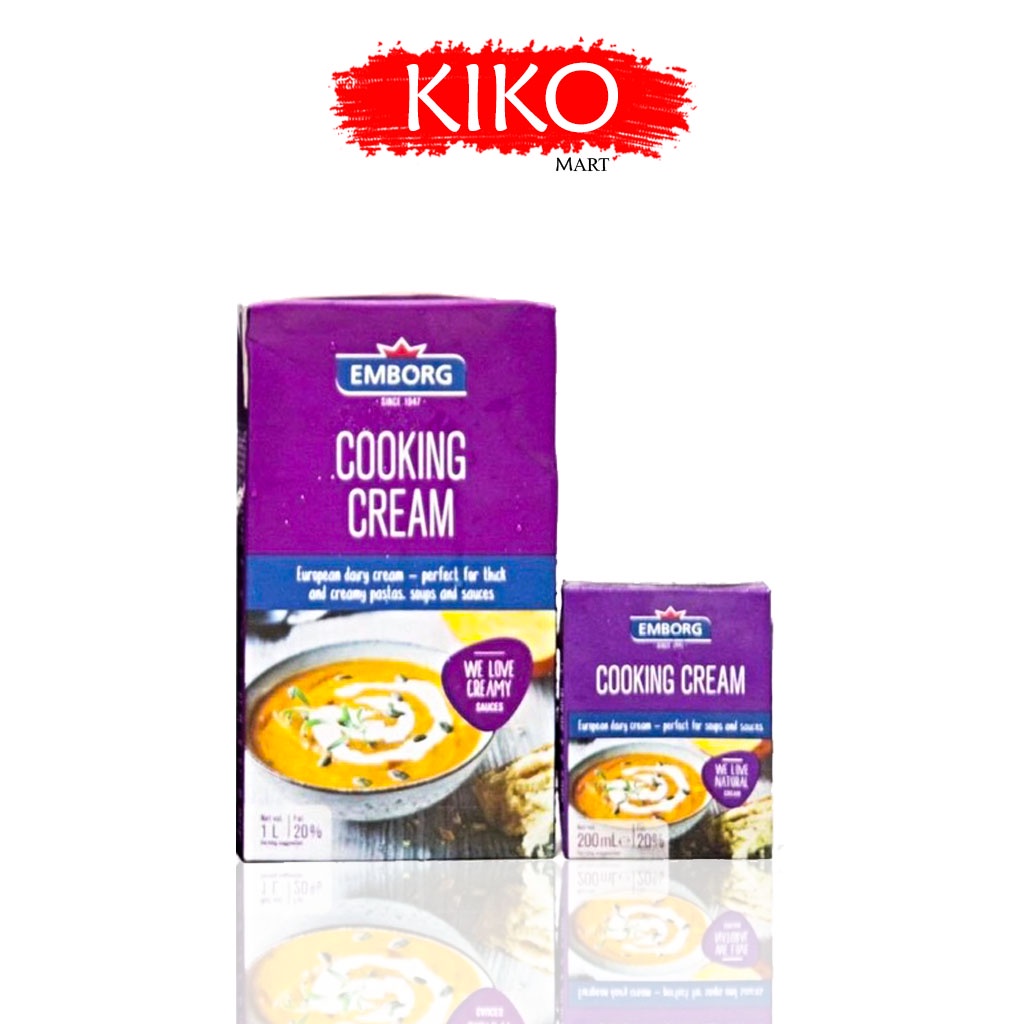 Kem Tươi Cooking Cream Emborg hộp 200ML/1l | Shopee Việt Nam