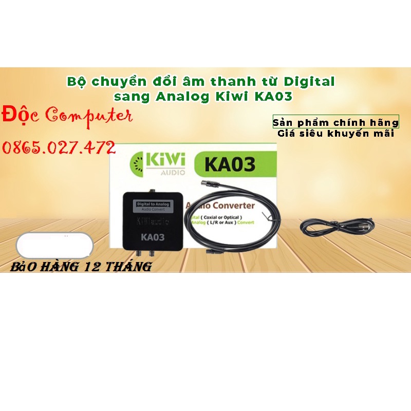 Bộ chuyển đổi âm thanh quang Cao Cấp Kiwi KA06 Ka03 Ka03 pro - Bảo hành ...
