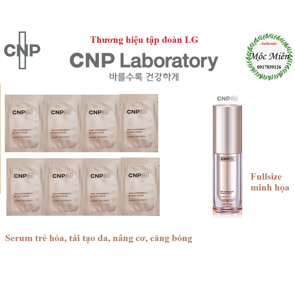 Gói tinh chất tái tạo trẻ hóa da CNP(Rx) The Supremacy Renew Serum nâng ...
