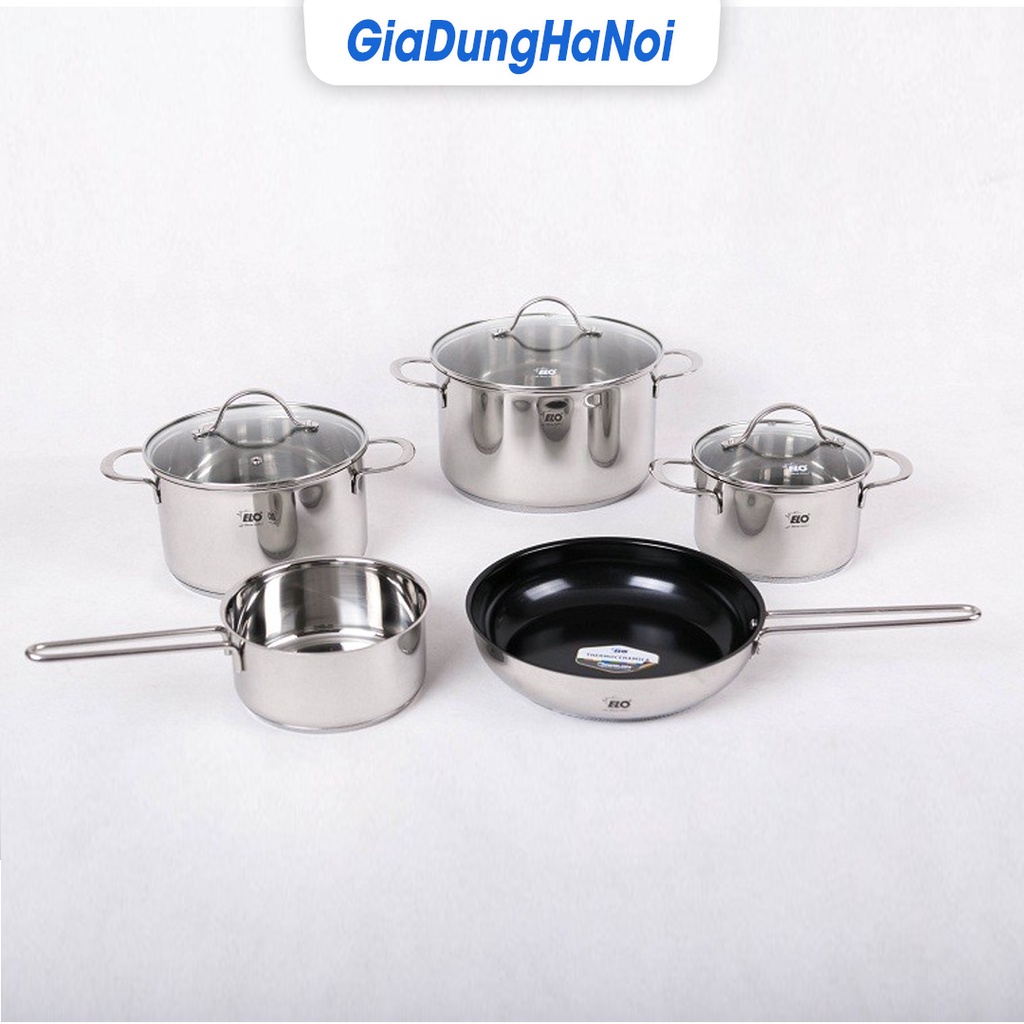 Chính Hãng - Bộ Nồi Elo Top Collection 5 Món Nhập Khẩu Đức Inox 304 Cao Cấp - Bảo Hành 4 Năm ...