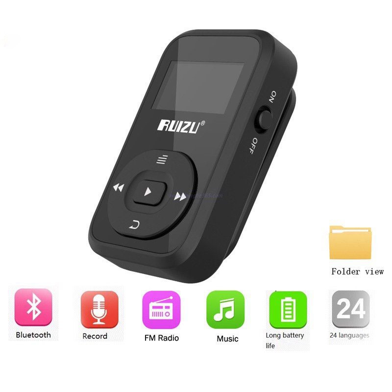 Máy Nghe Nhạc Lossless Thể Thao Ruizu X26, Hỗ Trợ Ghi Âm, FM, Bluetooth ...