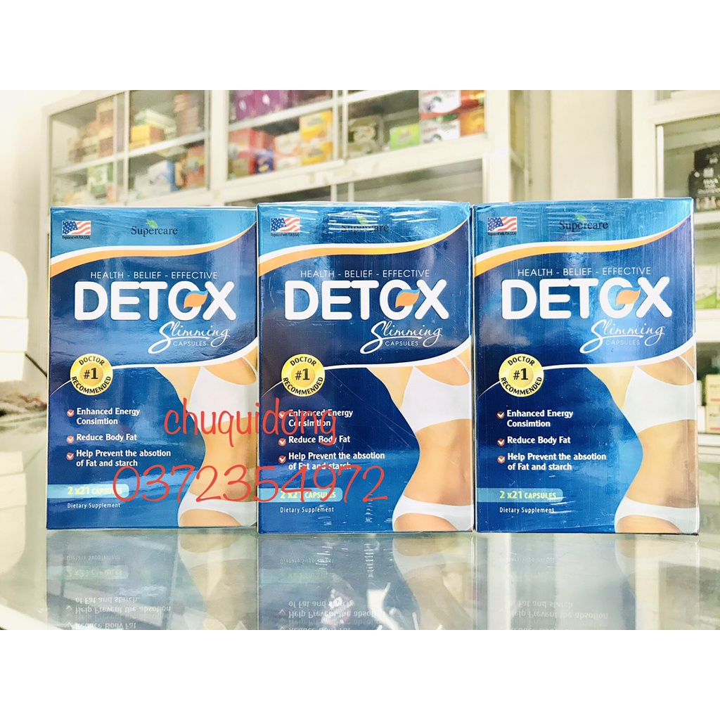 Giảm cân Detox Slim 2 lọ x 21 viên | Shopee Việt Nam