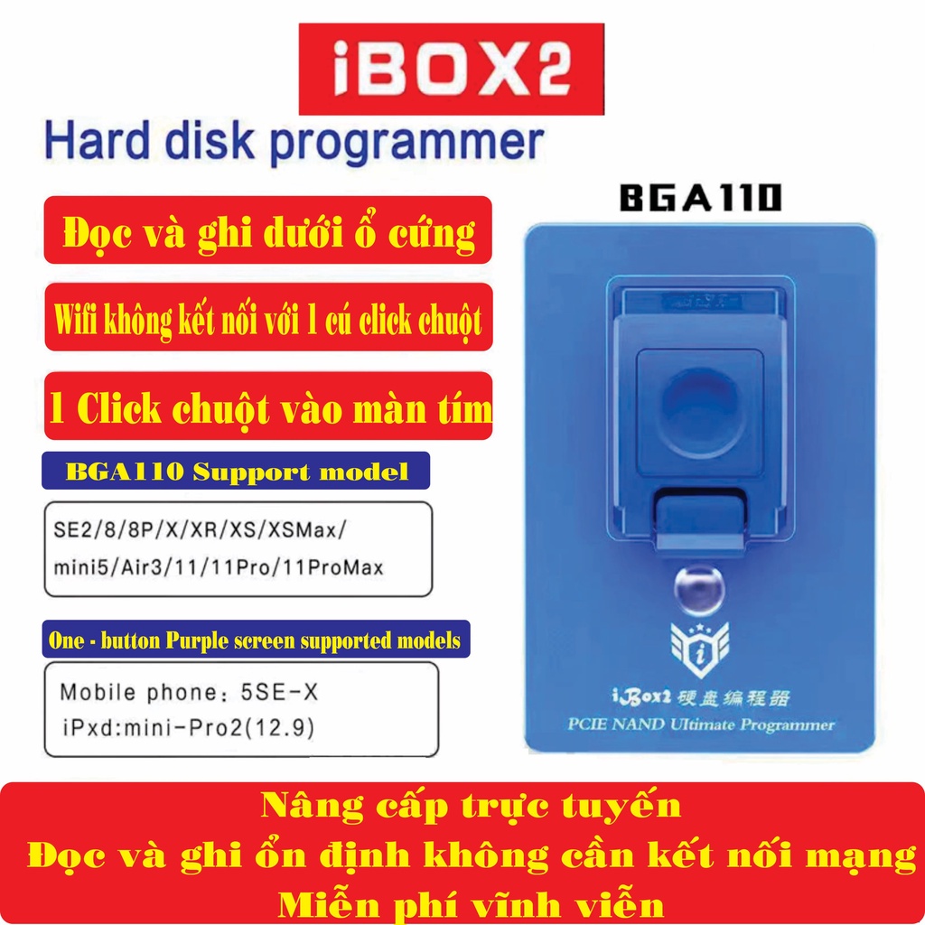 iBox2 Thiết Bị Đọc Và Viết Thông Tin Ổ Cứng 6G đến 13PRM Fix Xanh ...