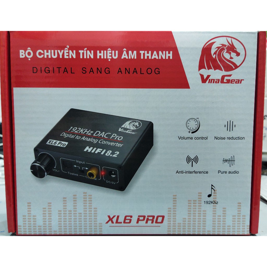 Chuyển quang audio HiFi VinaGear XL6 Pro | Shopee Việt Nam