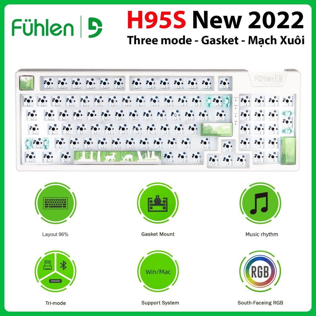 KIT Bàn Phím cơ Fuhlen H95S RGB | Shopee Việt Nam