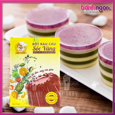 10 Gói Bột Thạch Rau Câu Sóc Vàng Jelly Powder Giòn Và Dẻo | Shopee ...