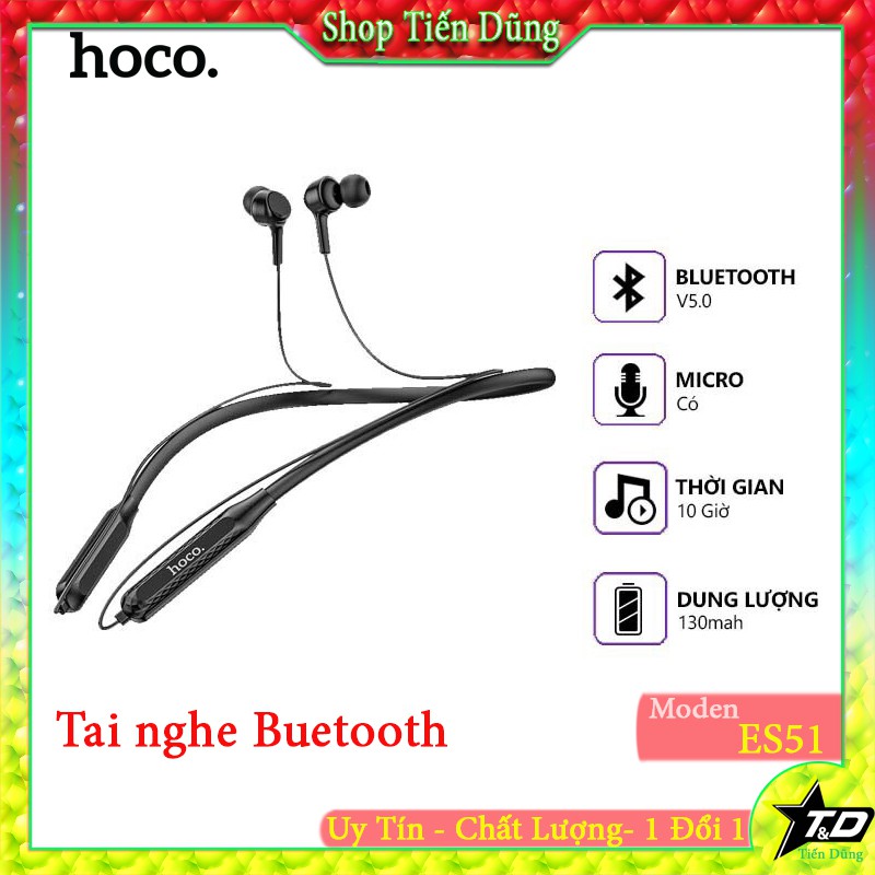 Tai nghe bluetooth Hoco ES51 kiểu dáng thể thao Era V5.0 dùng liên tục ...