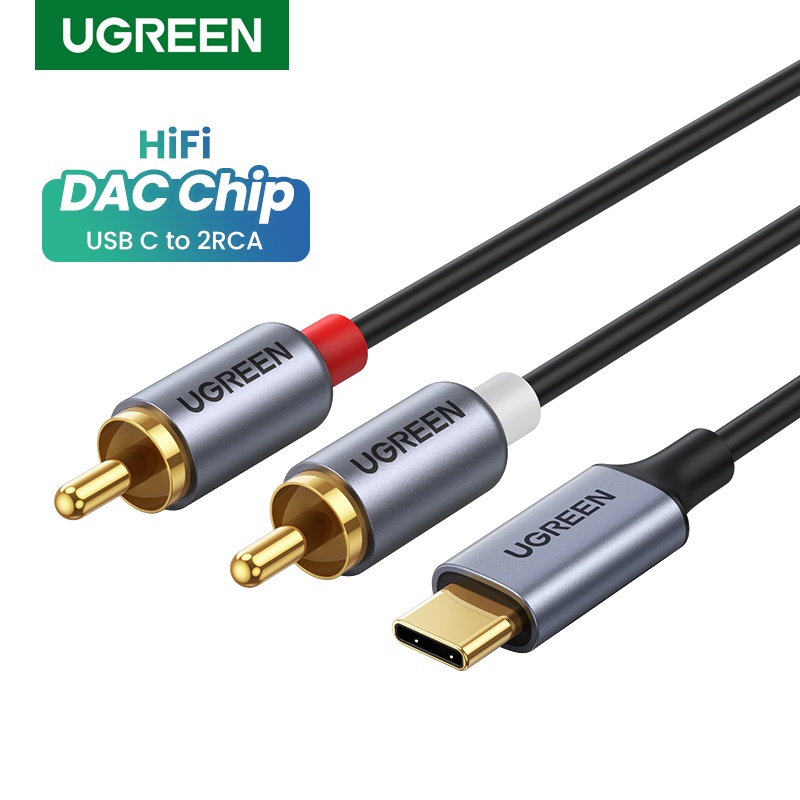 Cáp chuyển USB Type C sang RCA Ugreen 20193 Chính Hãng CM451,dài 1.5met ...
