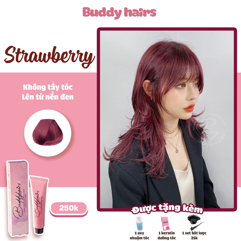 Thuốc nhuộm tóc Buddyhairs không khô xơ, lên chuẩn màu - thương hiệu ...