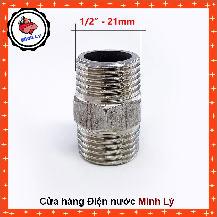Nối 2 Đầu Ren Ngoài 21, Kép 21 Inox 304 Giá Tốt | Shopee Việt Nam