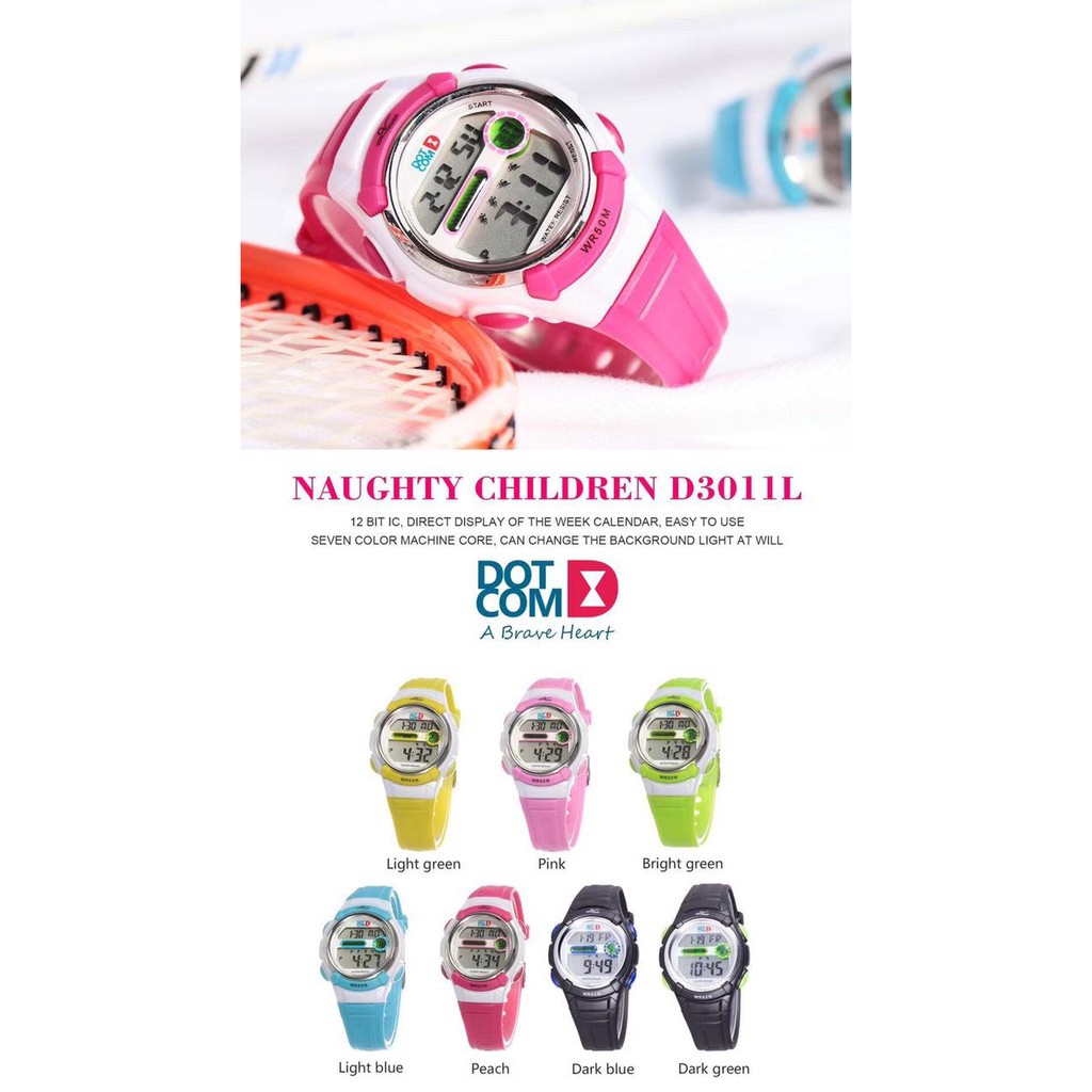 Đồng hồ Trẻ em Dotcom Chính Hãng 3011L / Điện tử | Shopee Việt Nam