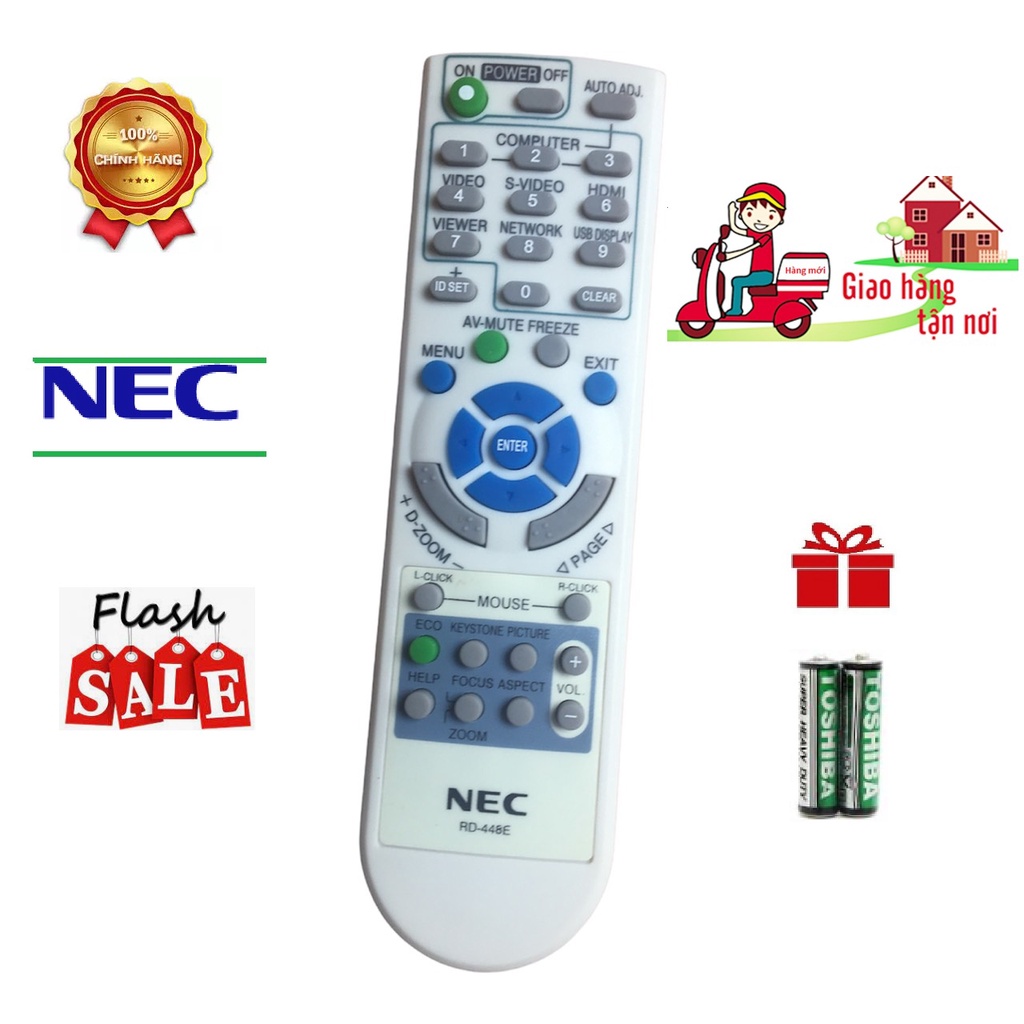 Remote Điều khiển máy chiếu NEC hàng chính hãng | Shopee Việt Nam
