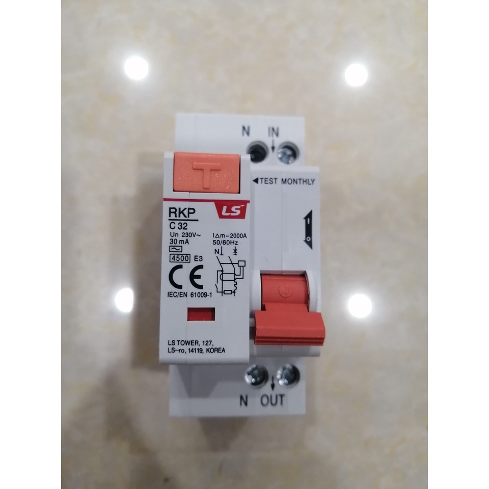 CB chống rò điện và bảo vệ quá tải RCBO RKP 1P+N 32A 30mA 4.5kA chính hãng LS | Shopee Việt Nam