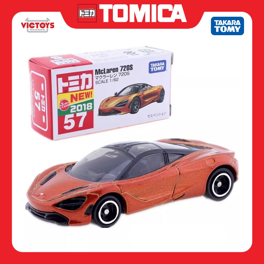 Xe mô hình Tomica No.57 McLaren 720S 102632, Fullbox Chính Hãng Takara Tomy - Victoys | Shopee ...
