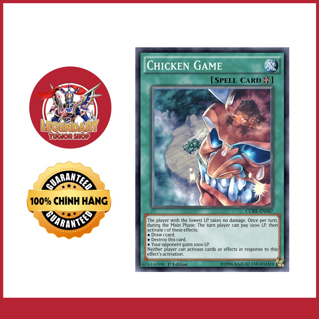 [Thẻ Bài Yugioh Chính Hãng] Chicken Game | Shopee Việt Nam