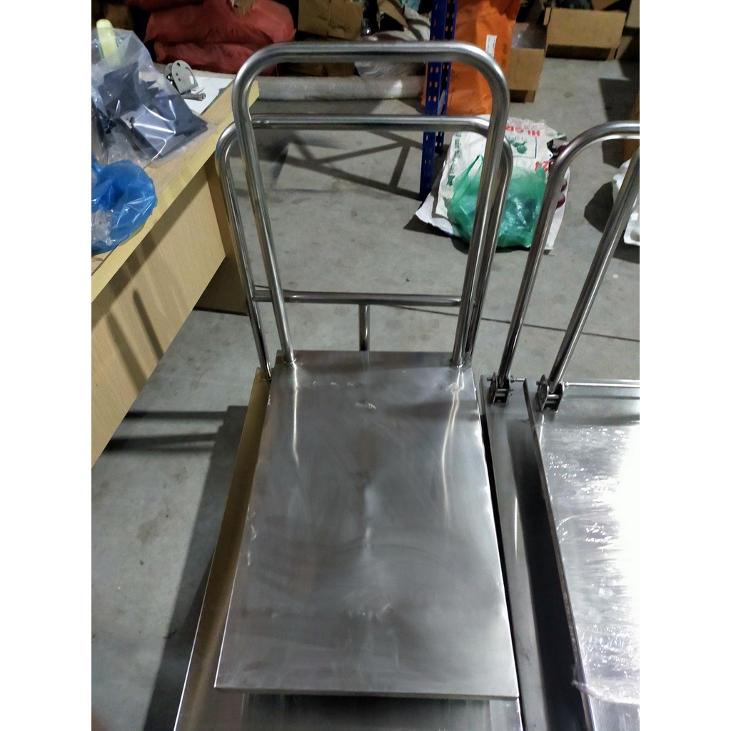 Xe đẩy hàng 4 bánh inox 201 tay gập loại 150kg | Shopee Việt Nam