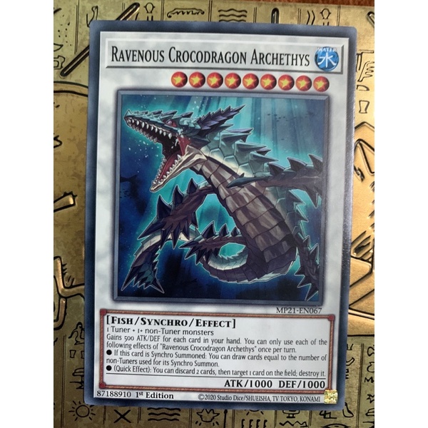 bài yugioh: ravenous crocodragon archethys | Shopee Việt Nam