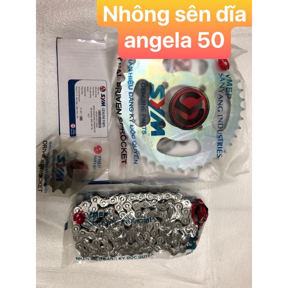 Nhông sên dĩa xe Angela 50cc [Chính hãng SYM] | Shopee Việt Nam