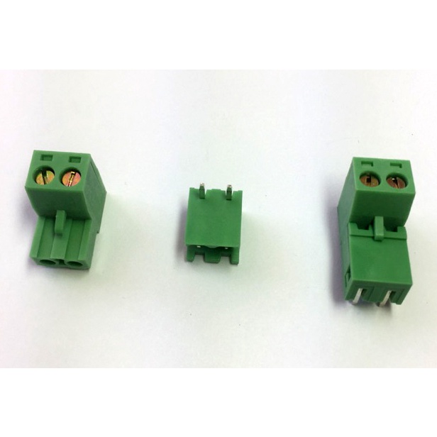 Domino cong 90 độ (2-10 chân) / Green Terminal Block / Hàng kẹp cong ...