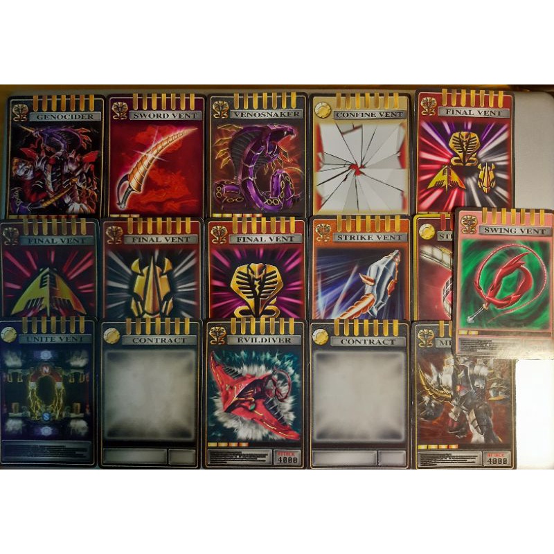 [THẺ KAMENRIDER] Combo 16 thẻ bài Advent Card của Kamenrider Ouja trong ...