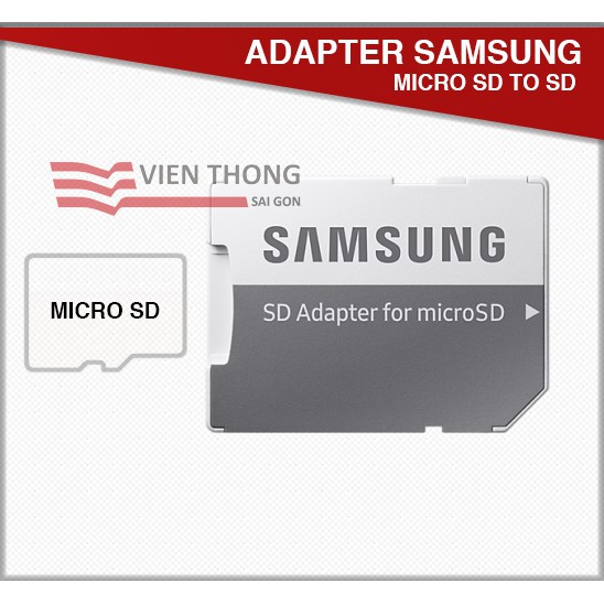 Adapter Samsung chuyển thẻ nhớ micro SD to SD | Shopee Việt Nam